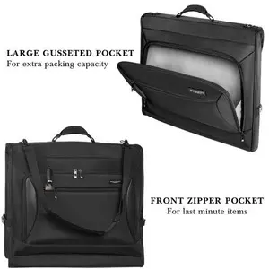 WALLYBAGS Solutions Premium Garment Bag With Shoulder Strap And Multiple Pockets