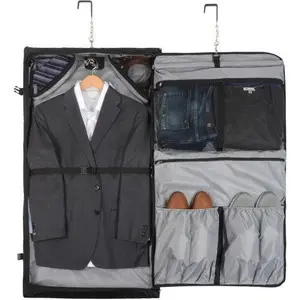 WALLYBAGS Premium Garment Bag With Shoulder Strap And Multiple Pockets