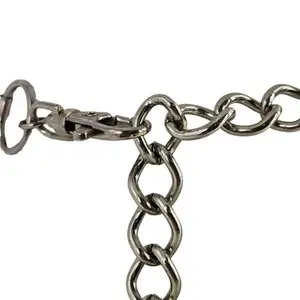 MADISON BEVERLY HILLS Vintage Silvertone Chain Link Circle Belt