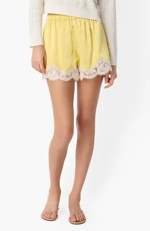 Cami Nyc Anora Silk Shorts - Custard