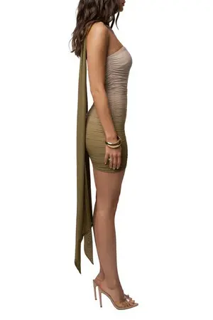 JLUXLABEL Romance Scarf Mini Dress - Green