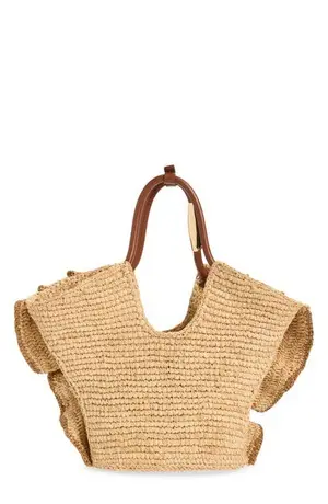 Zimmermann Small Goldentime Ruffled Tote