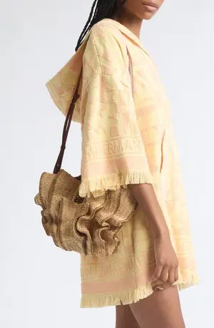 Zimmermann Small Ruffled Tote