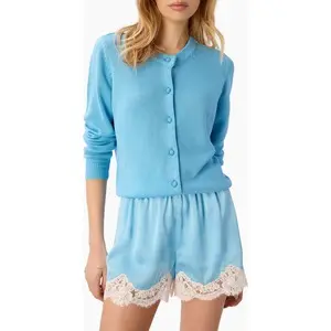 Cami Nyc Rufina Crop Cardigan - Blue Grotto