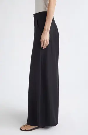 Posse Leona High Waist Wide Leg Wool Trousers