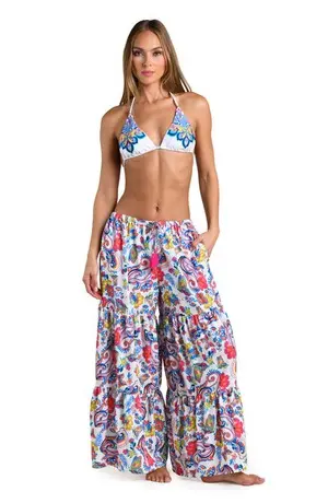 SUNSHINE 79 Butterfly High Tiered Cover-up Pants