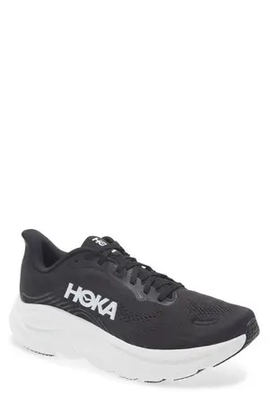 HOKA® Clifton Running Shoe - Black/white