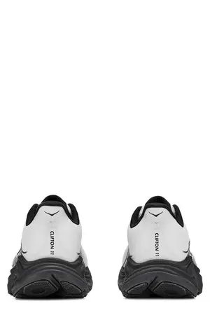 HOKA® Clifton 11 Running Shoe - White/black