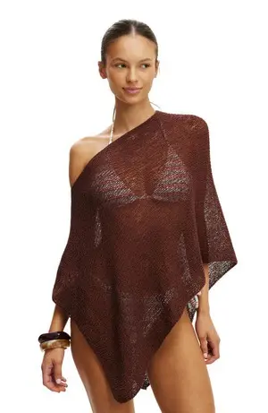 Cotton:on Rumi Open Knit Poncho