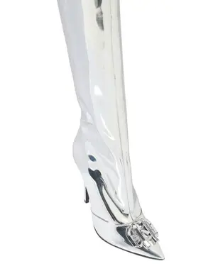 Philipp Plein Mirror Boots Hi-heels Overknees Gothic Plein