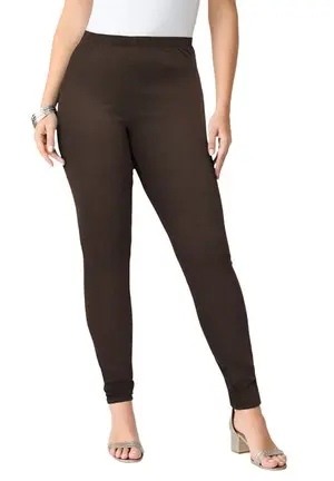 ROAMAN'S Comfort Stretch Slim Leg Jean - Chocolate