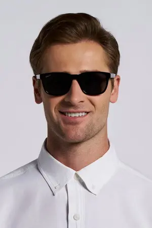 Coolibar Solaira Polarized Sunglasses With Full Rim Rectangular Frame
