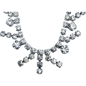 MADISON BEVERLY HILLS Vintage Rhinestone Art Deco Choker Necklace - Gold