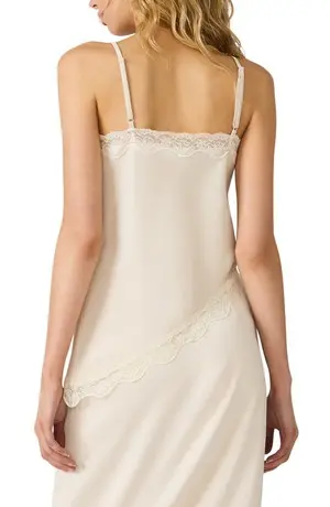 Steve Madden Lakely Lace Trim Satin Camisole