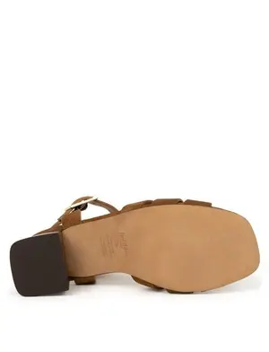 BOBBIES Esther Heeled Sandals - Camel