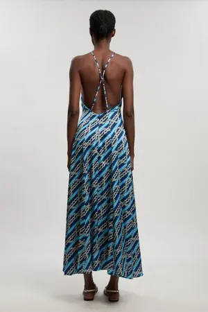 Karen Millen Chain Print Maxi Dress
