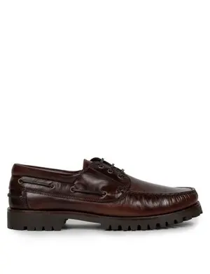 BOBBIES Harry Boat Shoes - Bison
