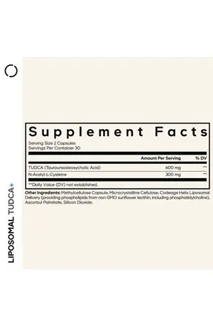 CODEAGE Liposomal Tudca+ 600mg, Nac N-acetyl-l-cysteine