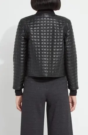 Lyssé Agnes Quilted Faux Leather Jacket