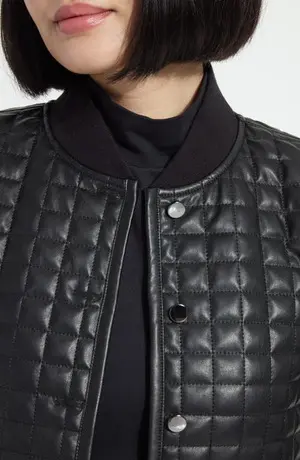Lyssé Agnes Quilted Faux Leather Jacket
