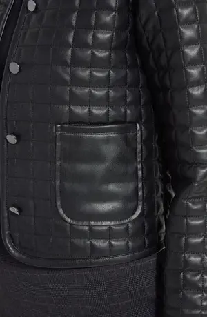 Lyssé Agnes Quilted Faux Leather Jacket