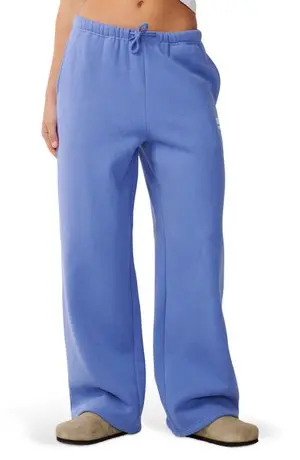 Rip Curl Surf Puff Wide Leg Sweatpants - Mid Blue
