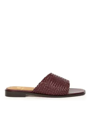 BOBBIES Praia Flat Sandals - Garnet