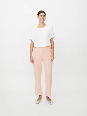 MASAI COPENHAGEN Mid-rise Cropped Wide-leg Jeans - Primrose