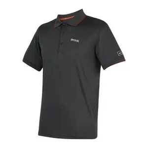 REGATTA Remex Ii Jersey Polo Shirt - Ash And Rusty Orange