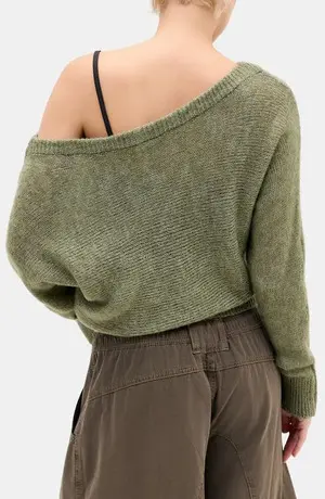 BDG URBAN OUTFITTERS Jordan Slouch Off The Shoulder Sweater