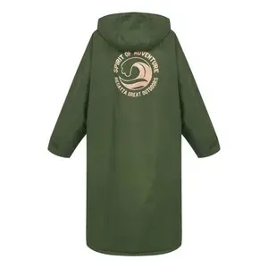 REGATTA Gender Inclusive Waterproof Fleece Lined Changing Robe - Dark Khaki