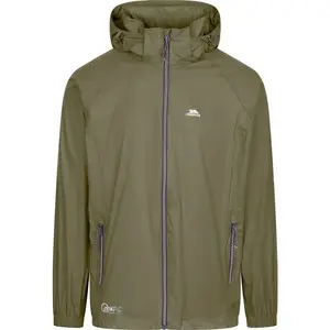 TRESPASS Qikpac Xgender Inclusive Packaway Jacket - Moss