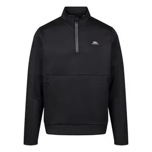 TRESPASS Jay Quarter Zip Long-sleeved Top - Black