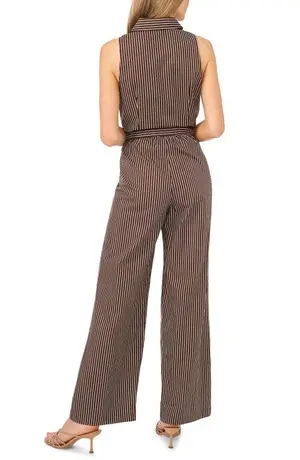 Halogen Striped Pull On Pants With Side Slits