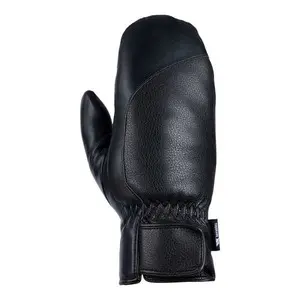 TRESPASS Fabiola Fleece Lined Logo Mittens - Black
