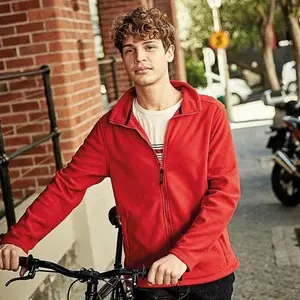 REGATTA Plain Micro Fleece Full Zip Jacket - Classic Red