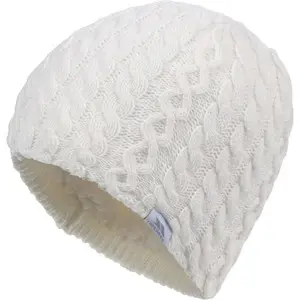 TRESPASS Kendra Beanie Hat - White