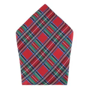 Trafalgar Nicholas Tartan Plaid Silk Necktie And Pocket Square Bundle