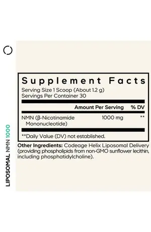 CODEAGE Liposomal Nmn 1000mg Powder