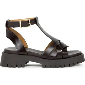 BOBBIES Laïli Flat Sandals With Chunky Sole And Ankle Strap