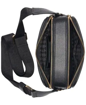 Karl Lagerfeld Paris Maybelle Camera Crossbody Bag With Embellishments - Black/gold