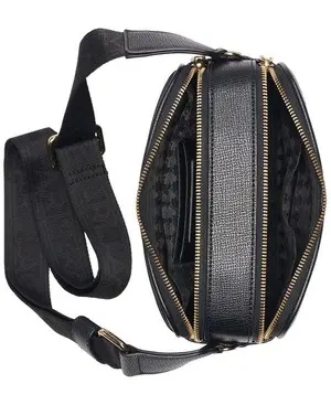 Karl Lagerfeld Paris Maybelle Camera Crossbody Bag With Embellishments - Black/gold