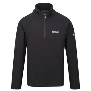 REGATTA Great Outdoors Kenger Half Zip Honeycomb Fleece - Ash