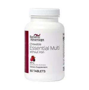 BARIATRIC ADVANTAGE Chewable Essential Multivitamin Without Iron 200 Dv Of Key Nutrients Trace Mineral Support Multivitamins For