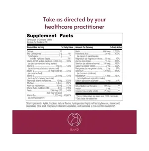 BARIATRIC ADVANTAGE Chewable Essential Multivitamin Without Iron 200 Dv Of Key Nutrients Trace Mineral Support Multivitamins For