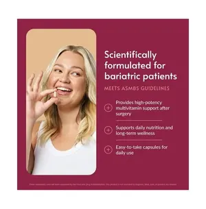 BARIATRIC ADVANTAGE Ultra Multivitamin With Iron Ultra Multi With Iron Capsule Format Multivitamin Provides Full Complex Of B 90 Capsules