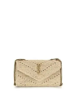 Saint Laurent Loulou Mini Shoulder Bag - Cream