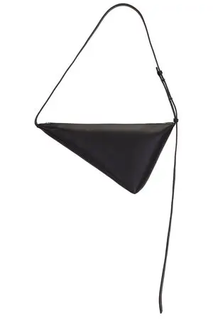 JIL SANDER Leather Triangle Crossbody Bag