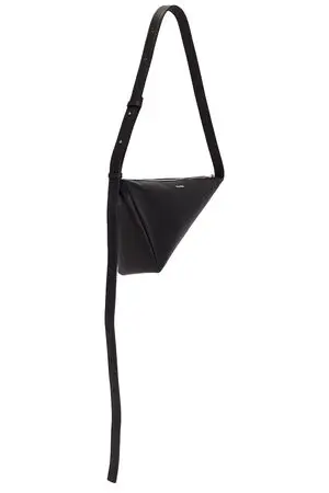 JIL SANDER Leather Triangle Crossbody Bag