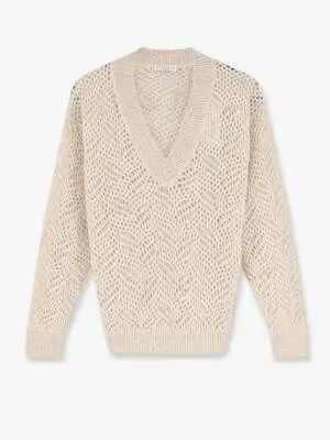 Brunello Cucinelli Cashmere Pullover - Cream